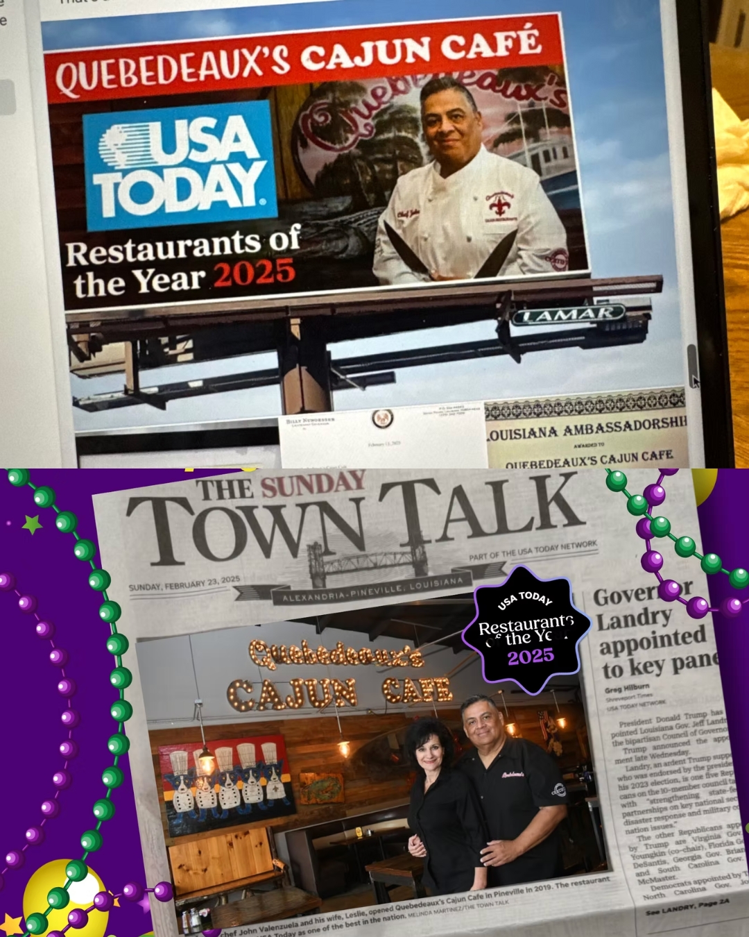 Our Story - A Louisiana Legacy | Quebedeaux's Cajun Café